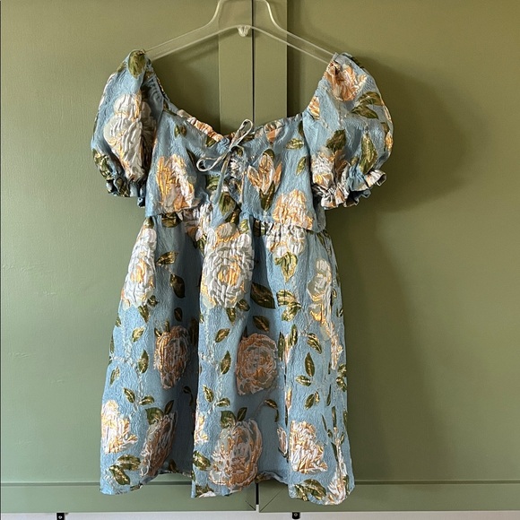 JessaKae | Dresses | Floral Blue Dress | Poshmark